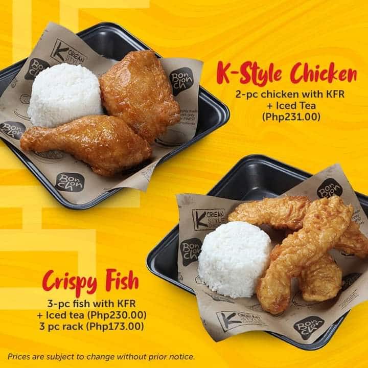 Menu at Bonchon Chicken restaurant, Muntinlupa, Starmall Alabang
