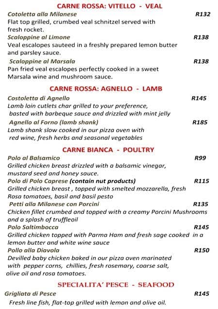 Menu at Allora | Franschhoek restaurant, Franschhoek