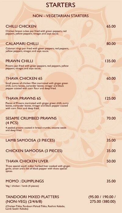 Thava Menu, Menu for Thava, Norwood, Johannesburg - Zomato SA
