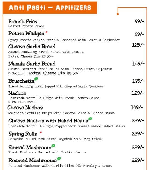 The Warehouse Cafe Menu, Menu for The Warehouse Cafe, Bapu Nagar ...