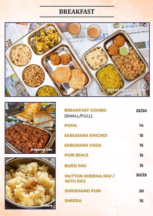 Menu of Vasai Local Restaurant, Al Karama, Dubai