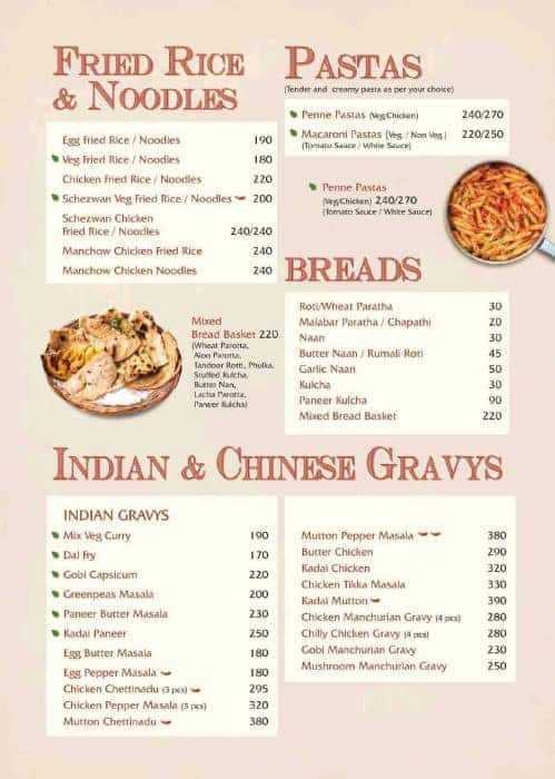 Menu at Copper Kitchen Mogappair, Chennai