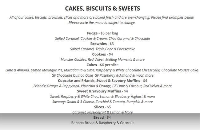 Menu at Where the Monster Sat Cafe, Stanmore
