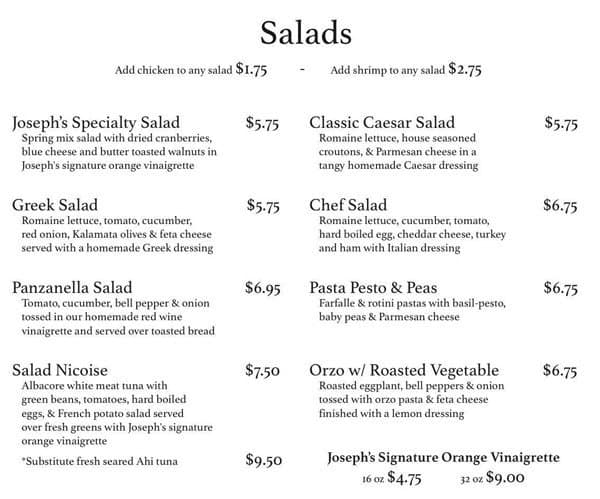 Menu at Zuppa Del Giorno restaurant, Scranton