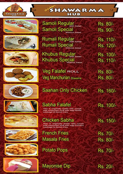 Menu at The Hub Kitchen, Hyderabad