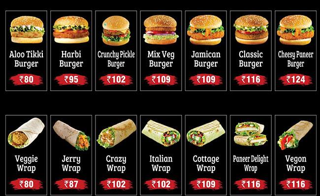 Menu of Roll Stick, Nalasopara, Mumbai