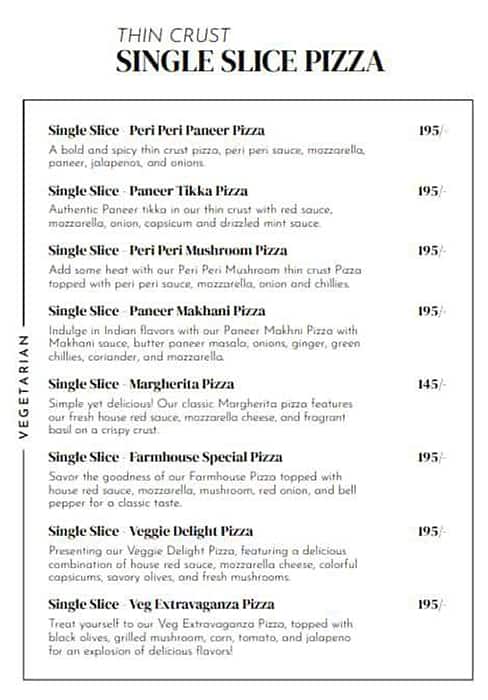 Menu of ENSO - Sourdough Pizza by Nomad, Prabhadevi, Mumbai
