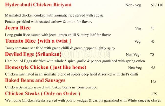 Menu at Pepper Pot, Bengaluru, Ground Floor