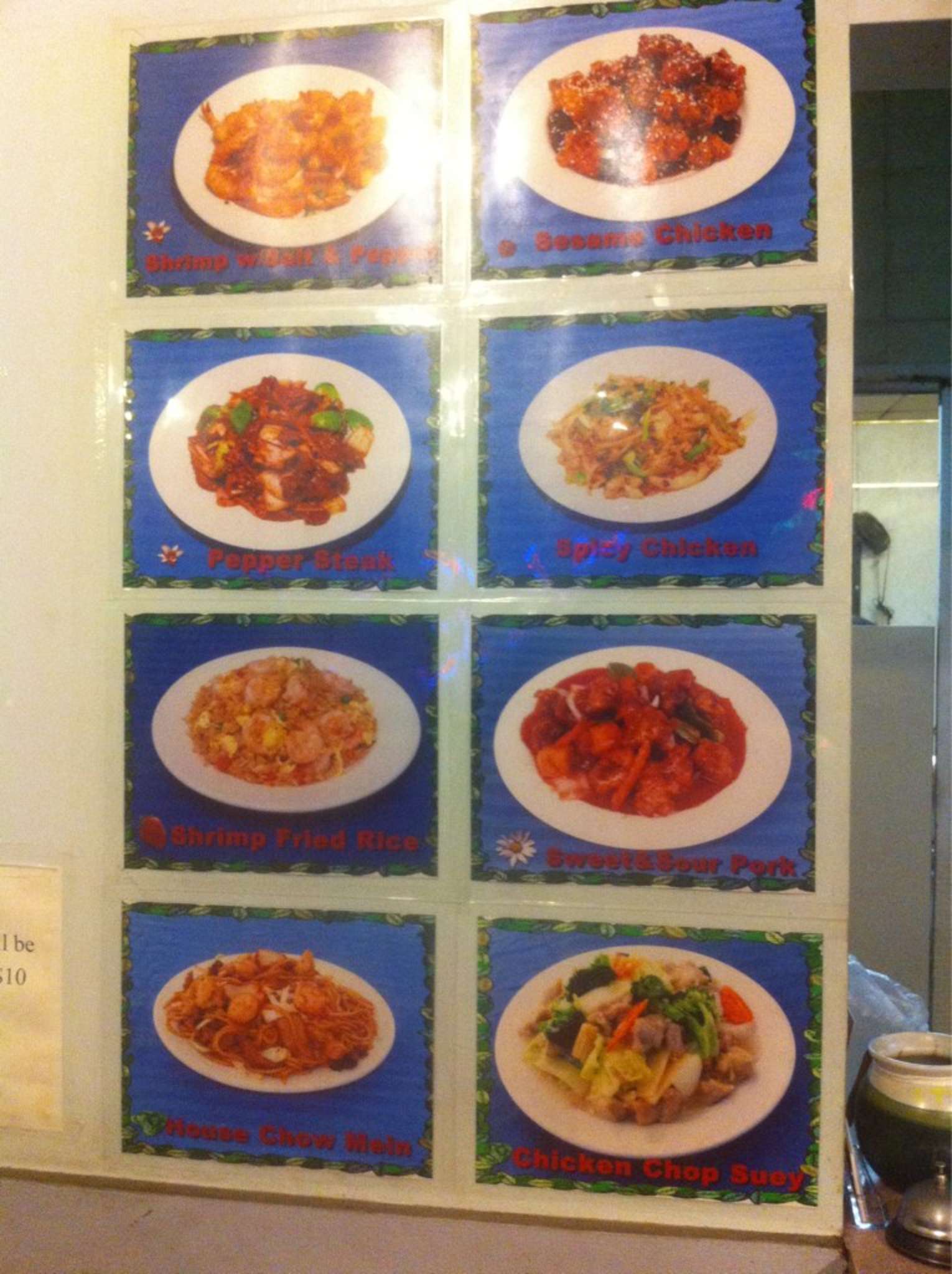 Menu at First Chinese Express restaurant, Lemon Grove