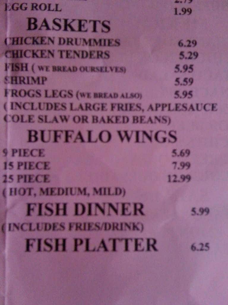 Menu at Dairy Sweet Drive Up restaurant, Grabill