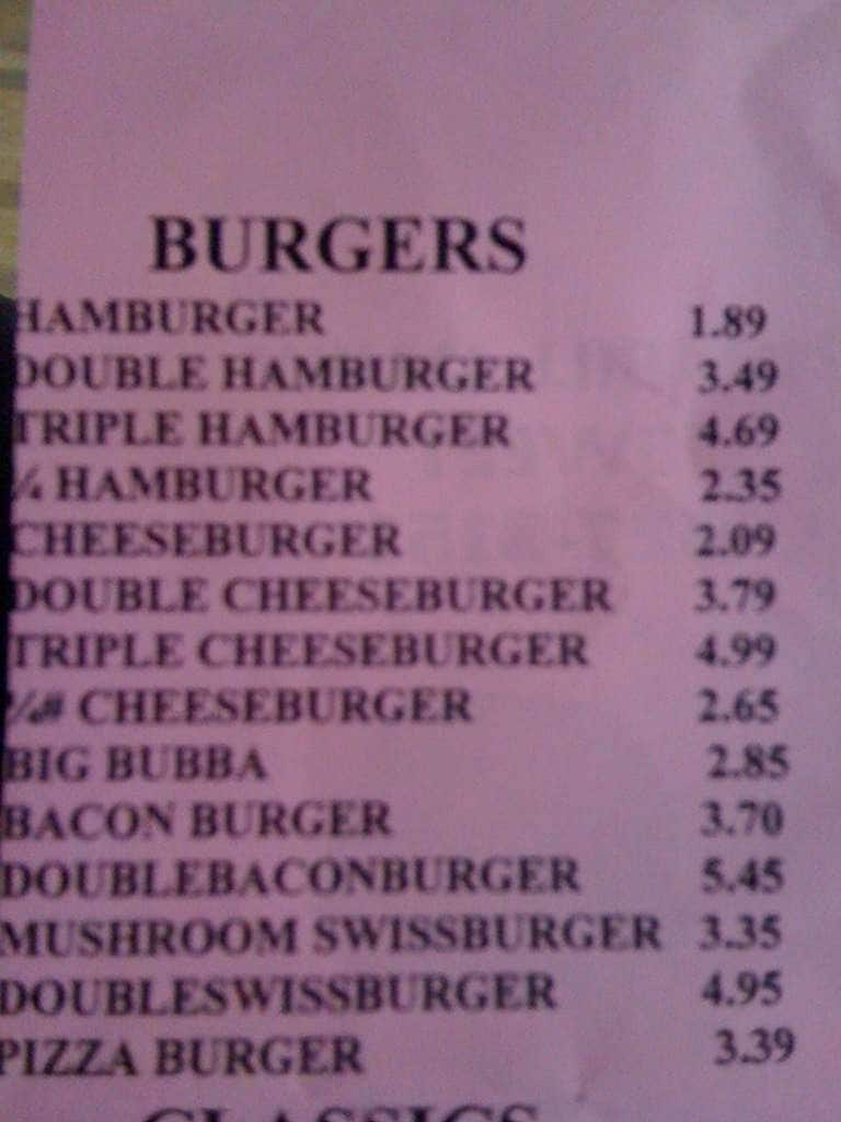 Menu at Dairy Sweet Drive Up restaurant, Grabill