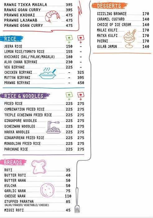 Menu at Rude Lounge, Navi Mumbai, Grond Floor