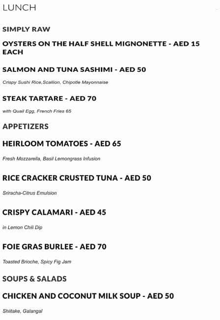 Market Kitchen - Le Royal Meridien Menu - Zomato
