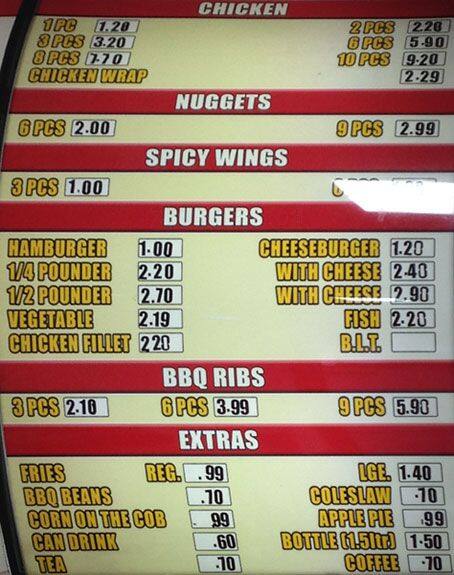 Menu at Taste Restaurant, Saint Agnes, 40 Vicarage Rd