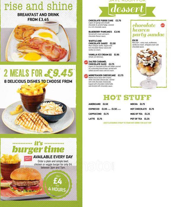 Menu at Yates Manchester pub & bar, Manchester, 49 Portland St
