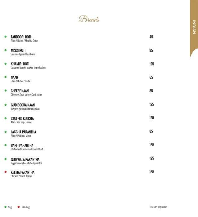 Menu at The Grand Dine, Zirakpur