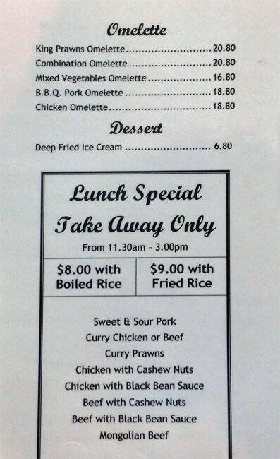 Menu at Beverly Hills Chinese Restaurant, Beverly Hills