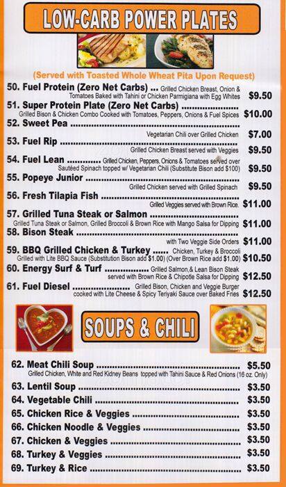 Menu at Fuel Fever pub & bar, New York City, 18th Ave