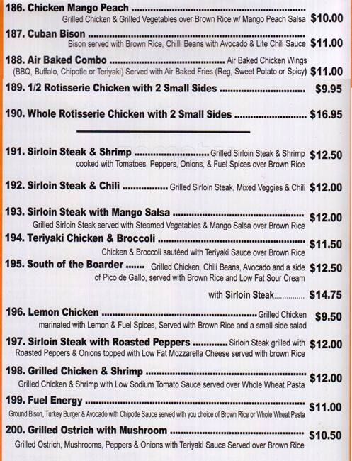 Menu at Fuel Fever pub & bar, New York City, 18th Ave