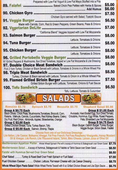 Menu at Fuel Fever pub & bar, New York City, 18th Ave