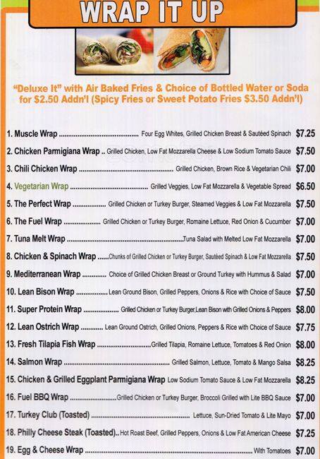 Menu at Fuel Fever pub & bar, New York City, 18th Ave