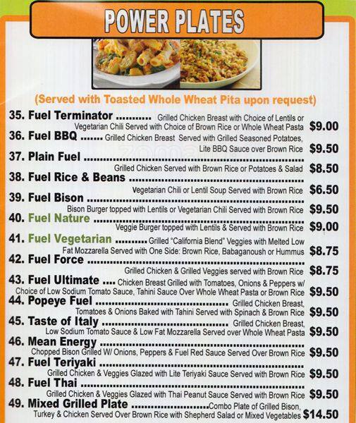 Menu at Fuel Fever pub & bar, New York City, 18th Ave