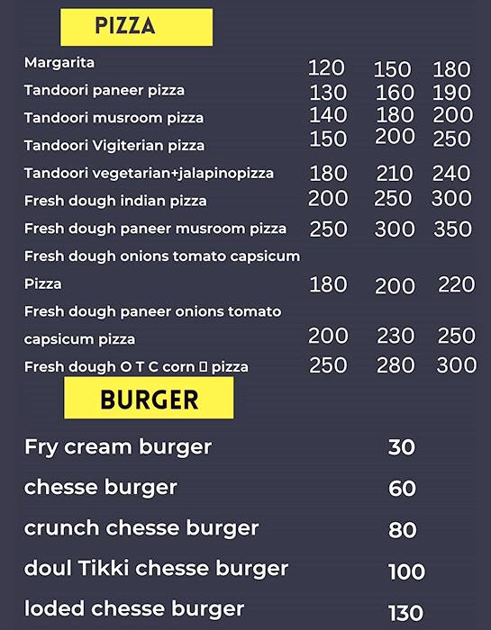 Menu at Guru Kripa Pizza Point, Rishikesh