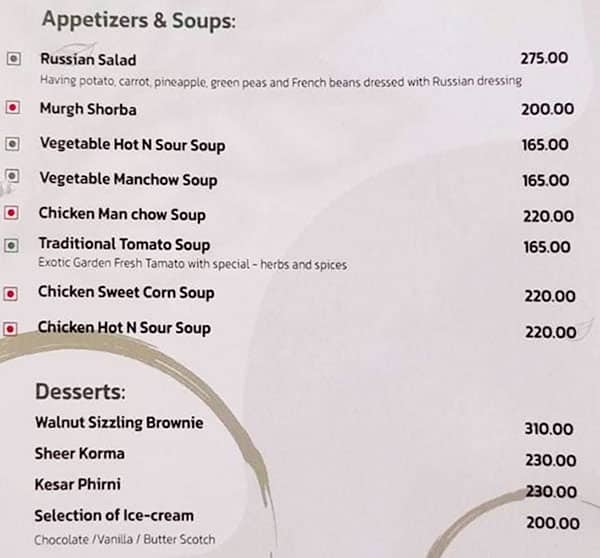 Menu at 7C’s Cafe N Fine Dine, Srinagar, Sangarmaal Mall