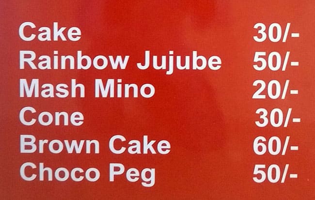 Menu at Chocolate Spot, Hyderabad, Ground Floor