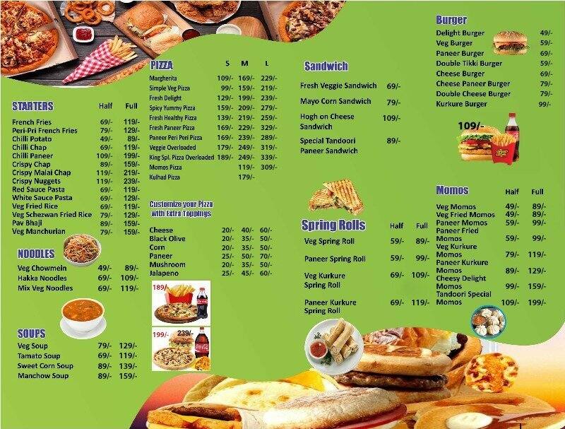 Menu of Yum Yummy Delight, Lal Kuan, Ghaziabad