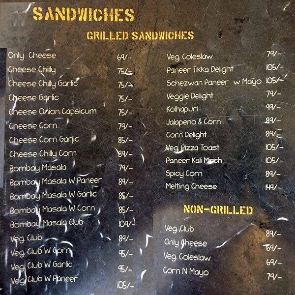 Toast Menu, Menu for Toast, Sadar, Nagpur - Zomato