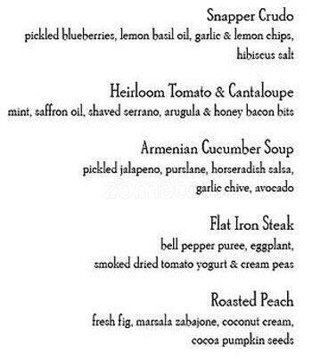 Menu at Eden East Farm pub & bar, Austin