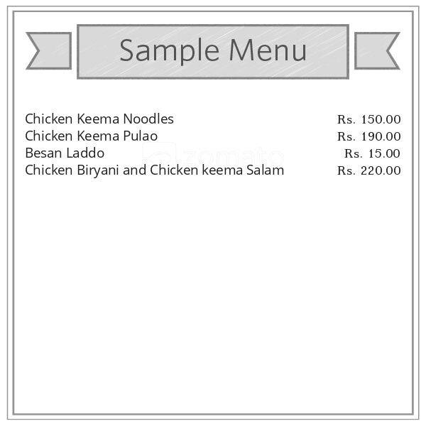 Menu of The Yellow Taxi, Kalikapur, Kolkata