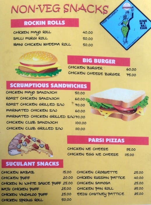 Menu at Daily Bread, Mumbai