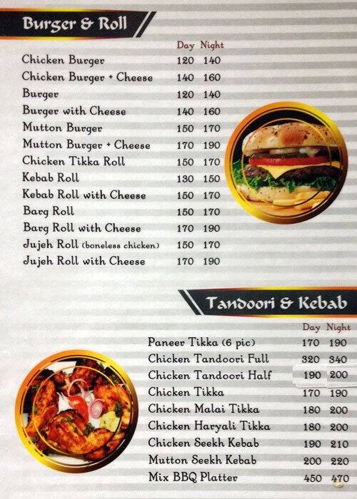 Menu at Sufi's Restaurant, Pune, 4th Floor