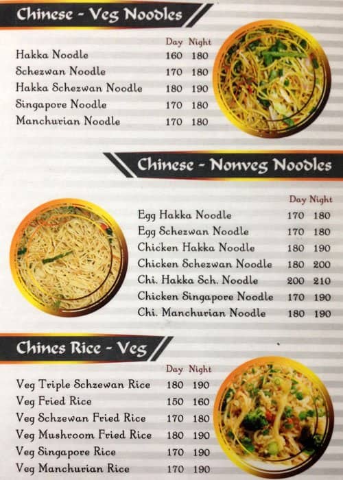 Menu at Sufi's Restaurant, Pune, 4th Floor