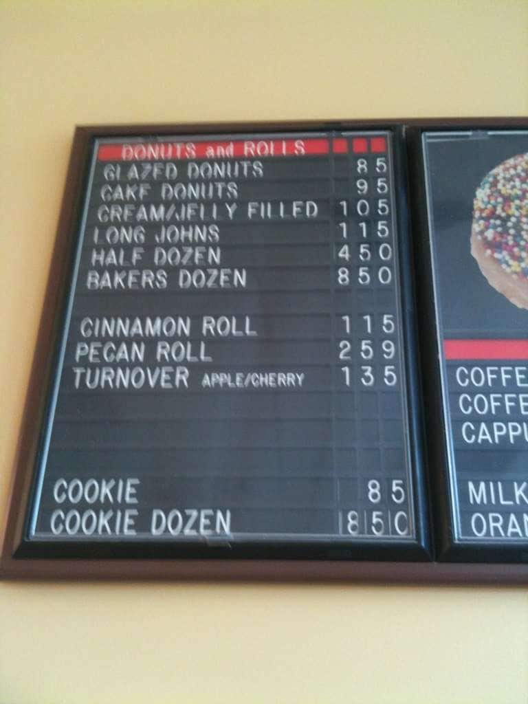 Menu at Lil Donut Factory restaurant, Hilliard