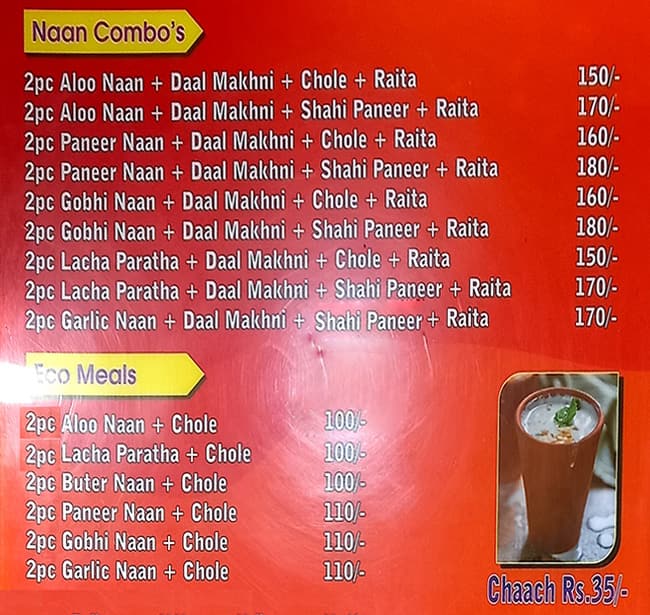 Menu of Ramesh Namkeen Bhandar, West Patel Nagar, New Delhi