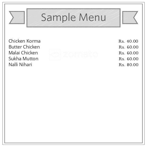 Menu of Fariyad Hotel, Mohammad Ali Road, Mumbai