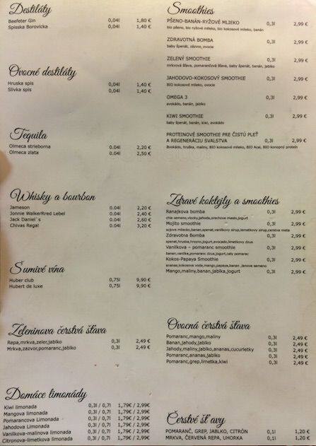 Speisekarte von IGI & FLO cafe, Bratislava