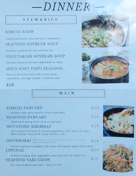 Carta del restaurante Holy Moly Korean Chicken, Docklands