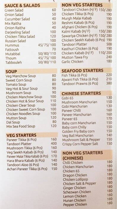 Royal View Restaurant Menu, Menu for Royal View Restaurant, BTM ...