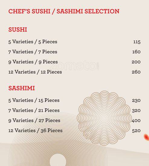 Menu at Icho - Radisson Royal Hotel restaurant, Dubai