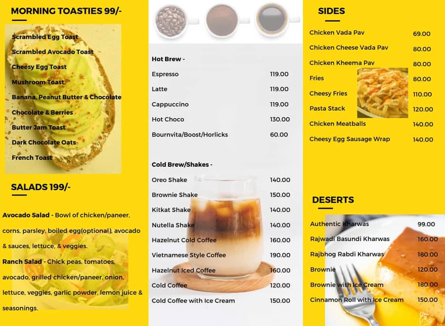 Menu of Butter Mellow, Upvan, Thane West, Thane