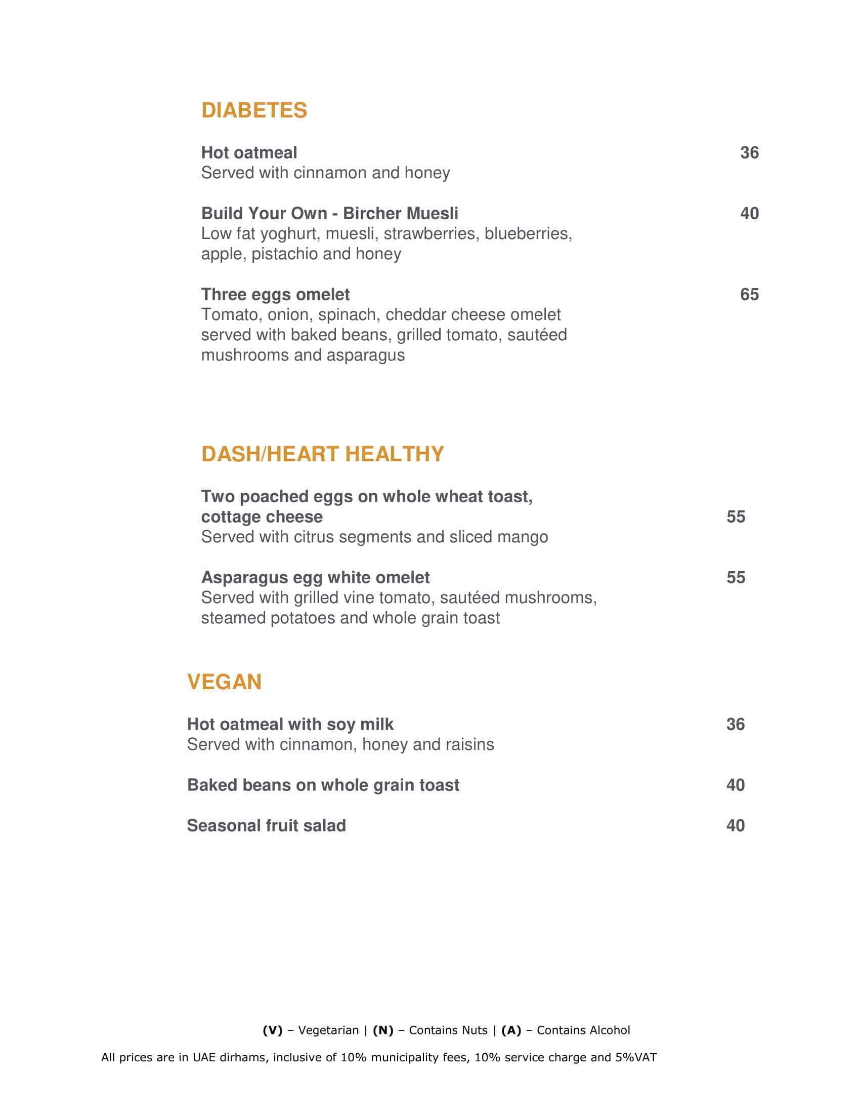 Menu at Spectrum restaurant, Ajman, Sheikh Humaid Bin Rashid Al Nuaimi ...
