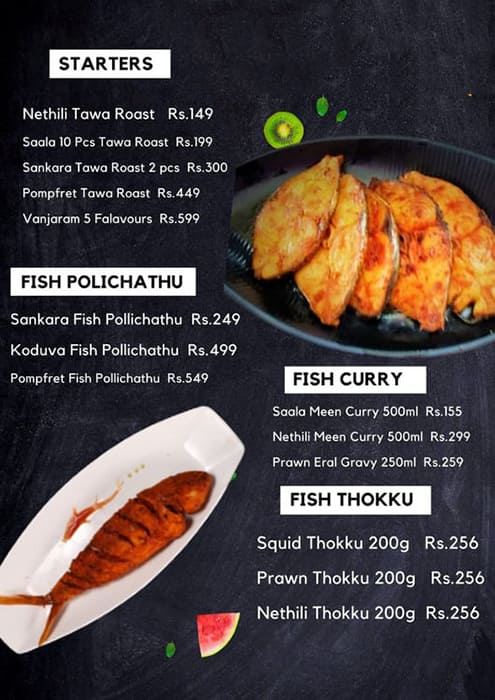 Menu of Meensoru.com, Perungudi, Chennai