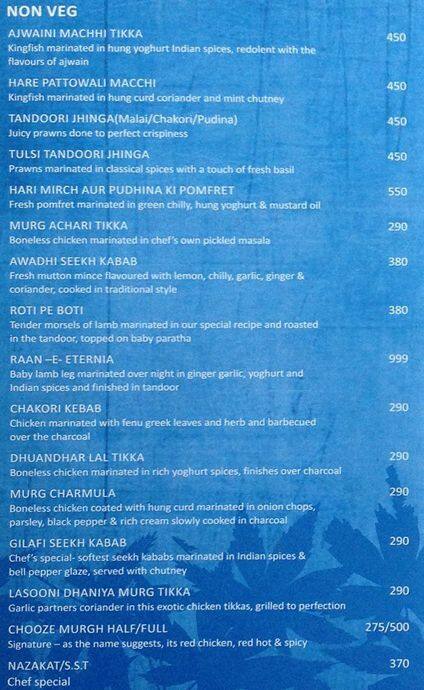 Menu at Punjab Exotica, Pimpri-Chinchwad, 2 Phase Opposite Tata Johnson