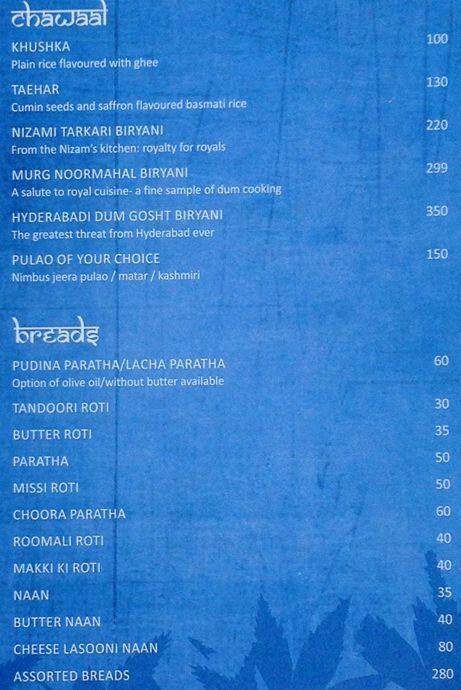Menu at Punjab Exotica, Pimpri-Chinchwad, 2 Phase Opposite Tata Johnson