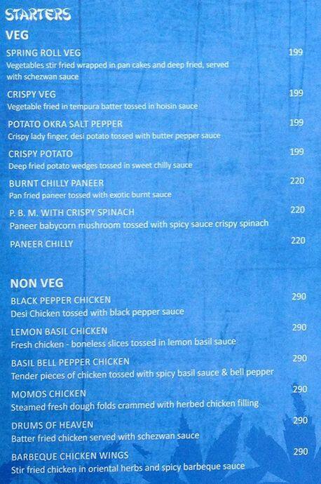 Menu at Punjab Exotica, Pimpri-Chinchwad, 2 Phase Opposite Tata Johnson