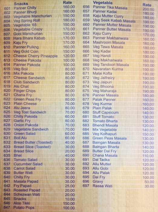 MP's Garden Restaurant Menu - Zomato